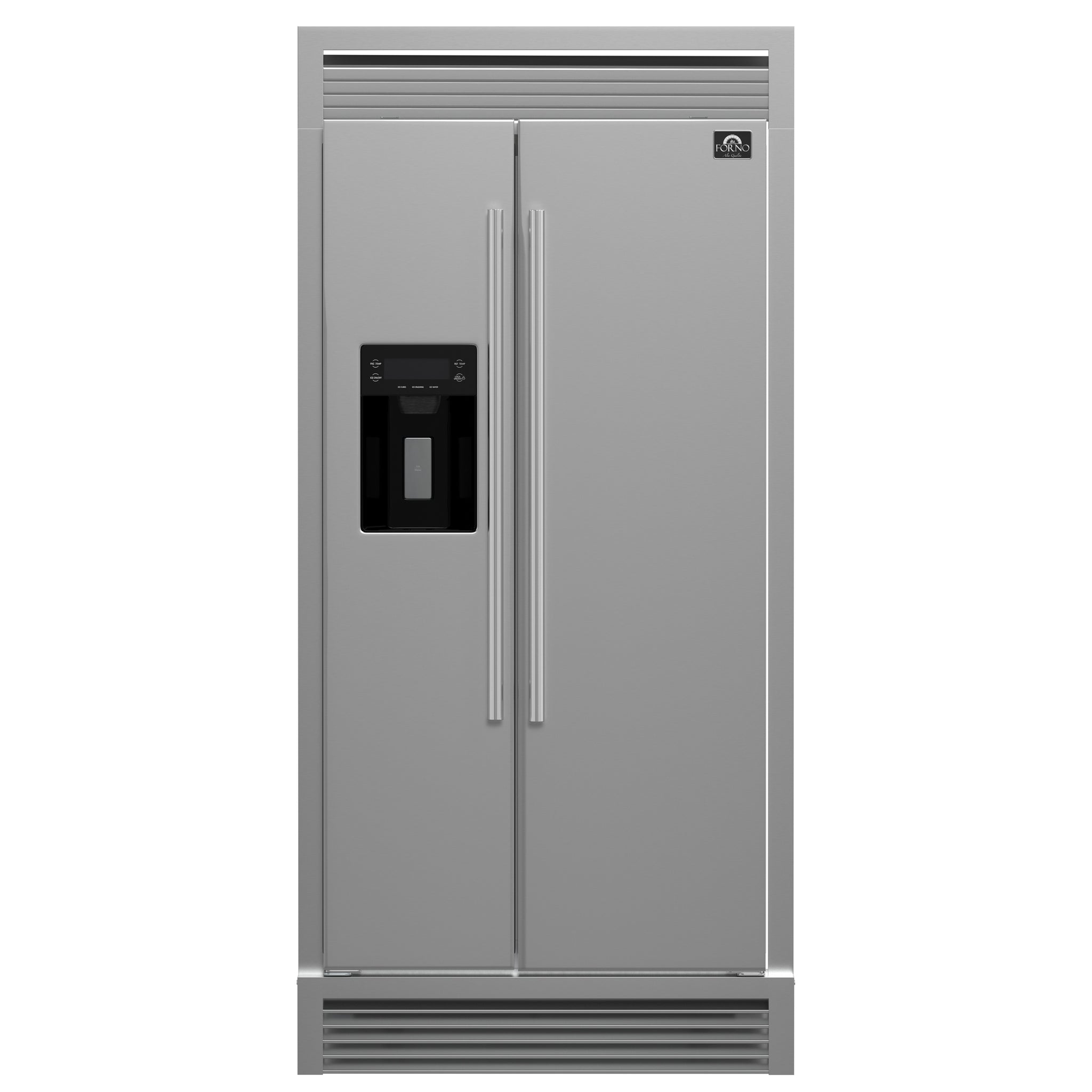 Forno Salerno 40-Inch Built-In Stainless Steel Refrigerator, 20 cu.ft,